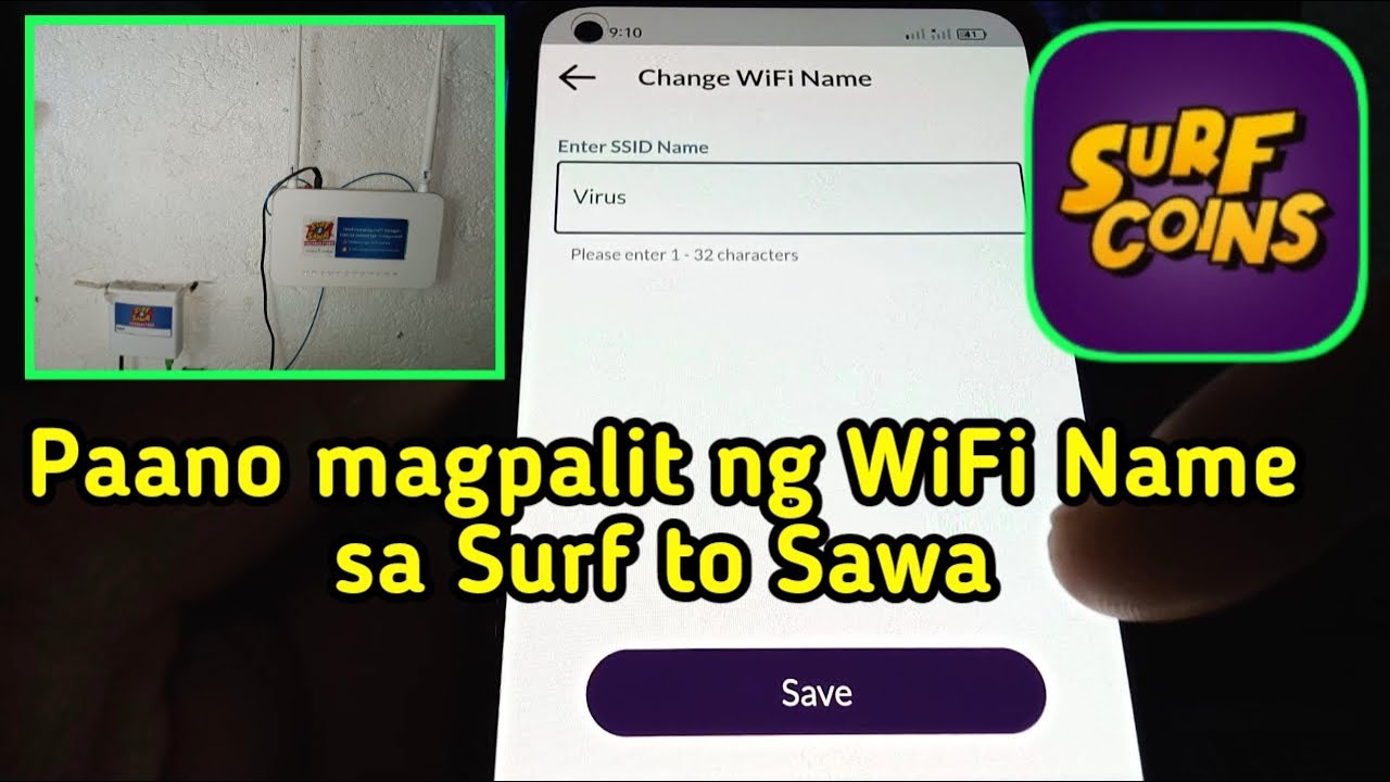 Paano magpalit ng WiFi Name sa Surf2Sawa gamit ang SurfCoins na ...