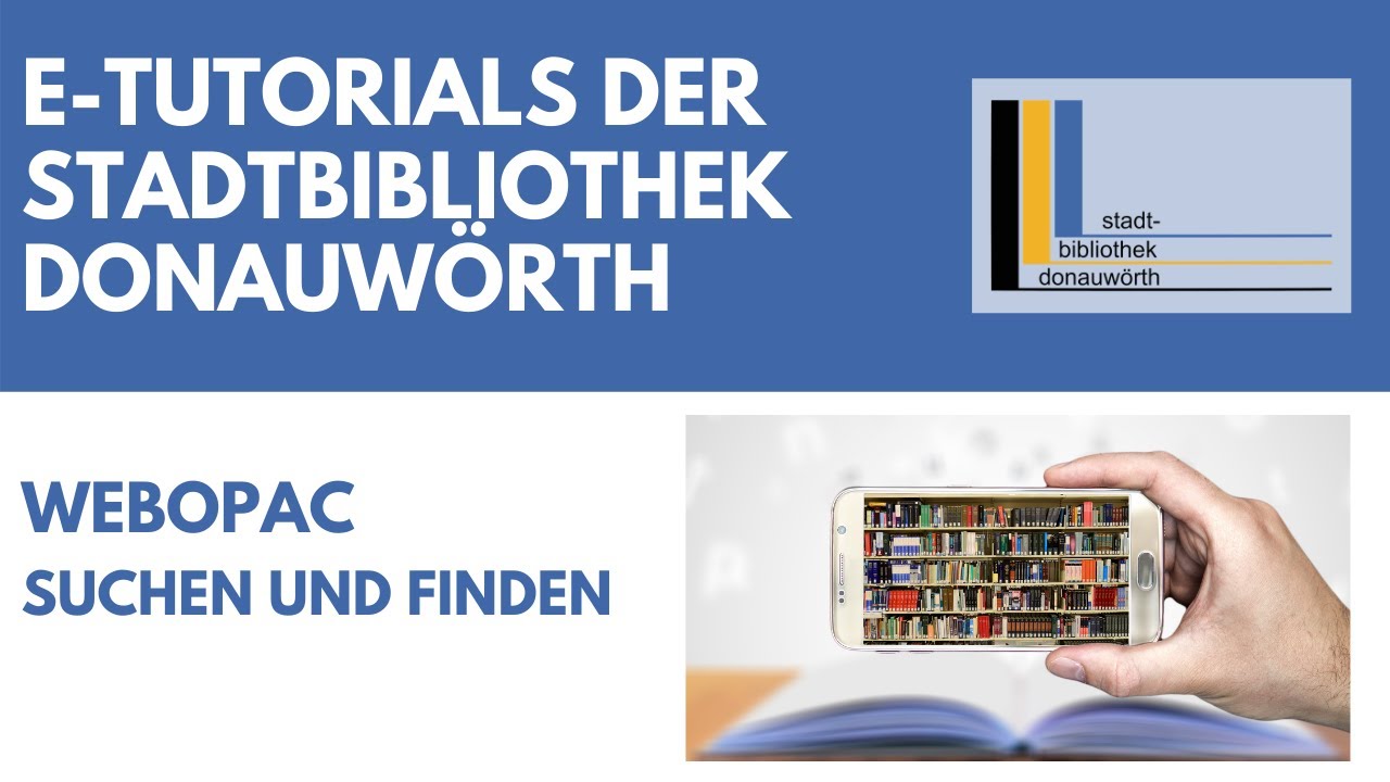 E-Tutorial zum WebOPAC: Suchen und Finden - YouTube