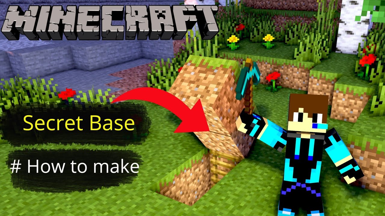 Minecraft: How To Build A Secret Base Tutorial [Easy] |Mr.AKA47 - YouTube
