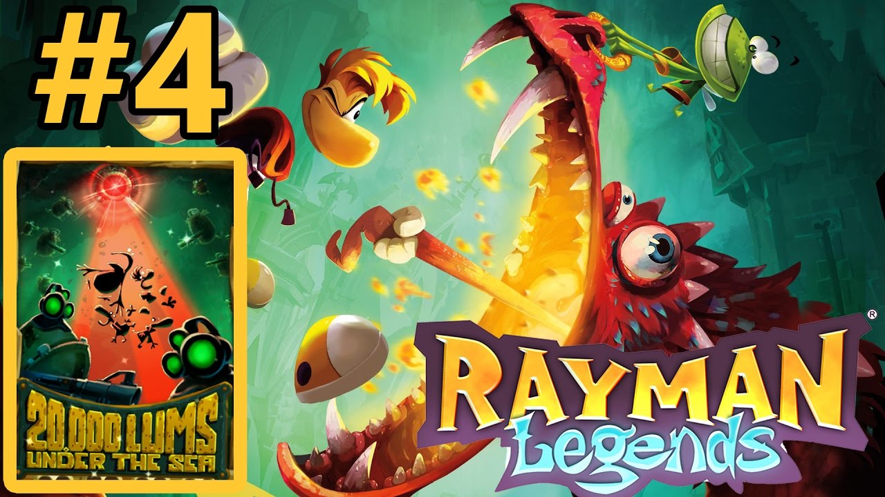 Rayman Legends Walkthrough #4 20,000 Lums Under the Sea - YouTube