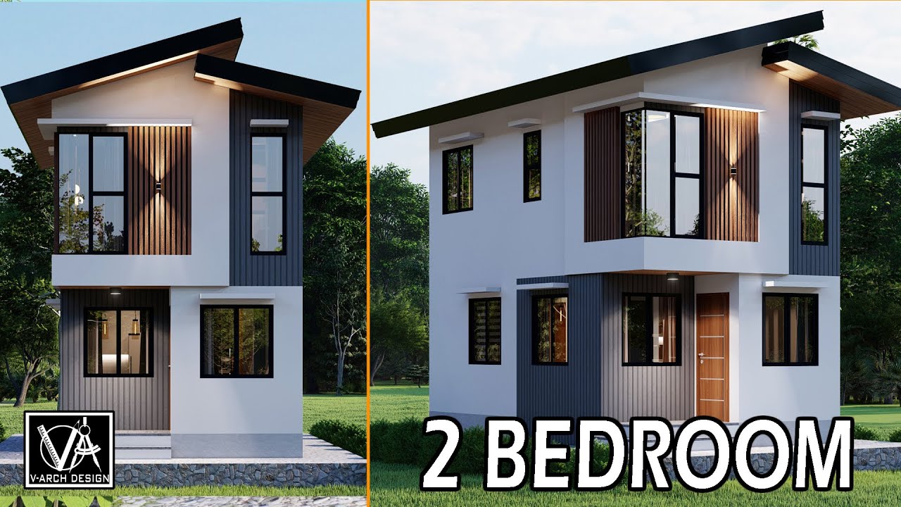 2 STOREY SMALL HOUSE DESIGN 4X7 2 BEDROOMS - YouTube