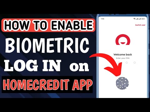 HOW TO ENABLE BIOMETRIC LOG IN ON HOMECREDIT APP - YouTube