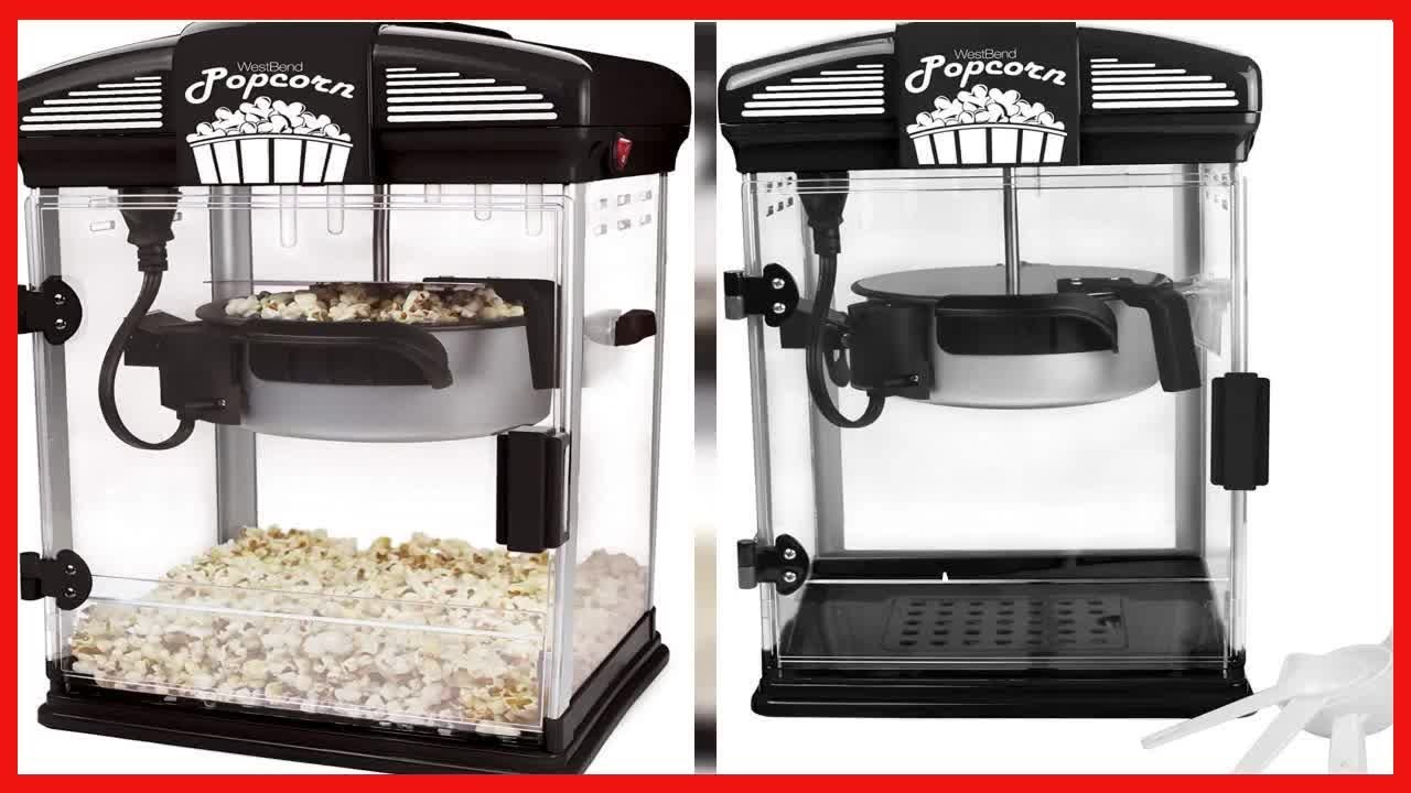 West Bend 82515B Theater Style Hot Oil Popcorn Popper Machine with ...
