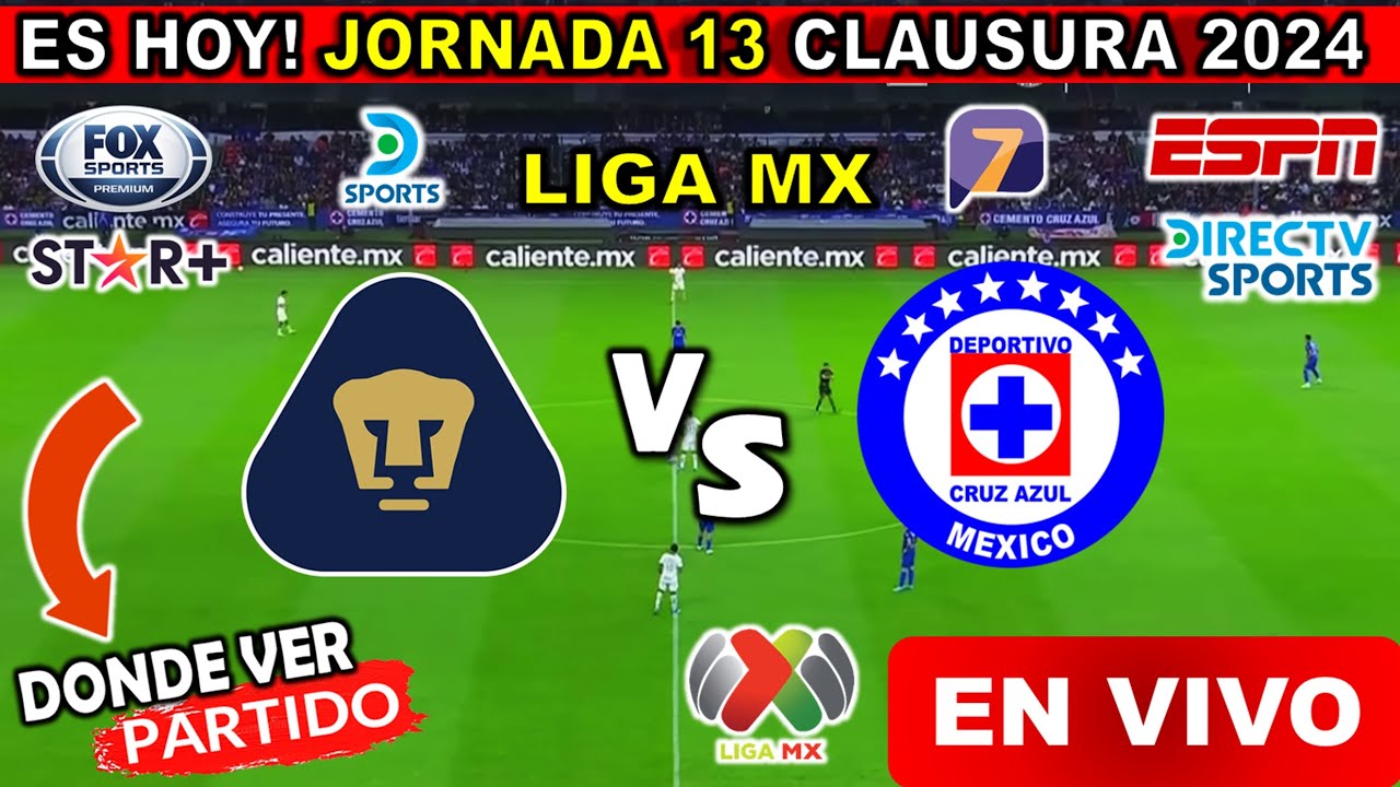 Pumas vs Cruz Azul EN VIVO donde ver y a que hora juega Pumas vs Cruz ...