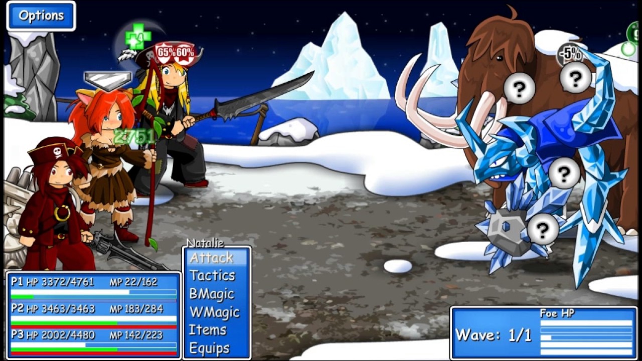 Epic Battle Fantasy 3: Boss 3, Tundra Mammoth [Epic] - YouTube