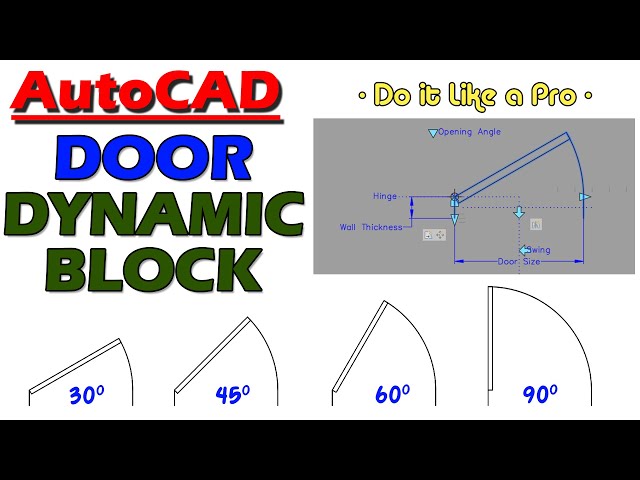 Autocad Dynamic Door Block Dynamic Blocks Vs 2d Parametric Blocks