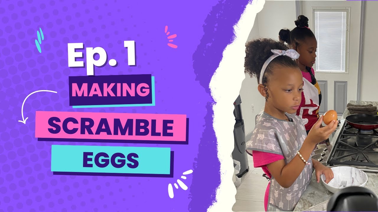 How to make scrambled eggs for kids. - YouTube