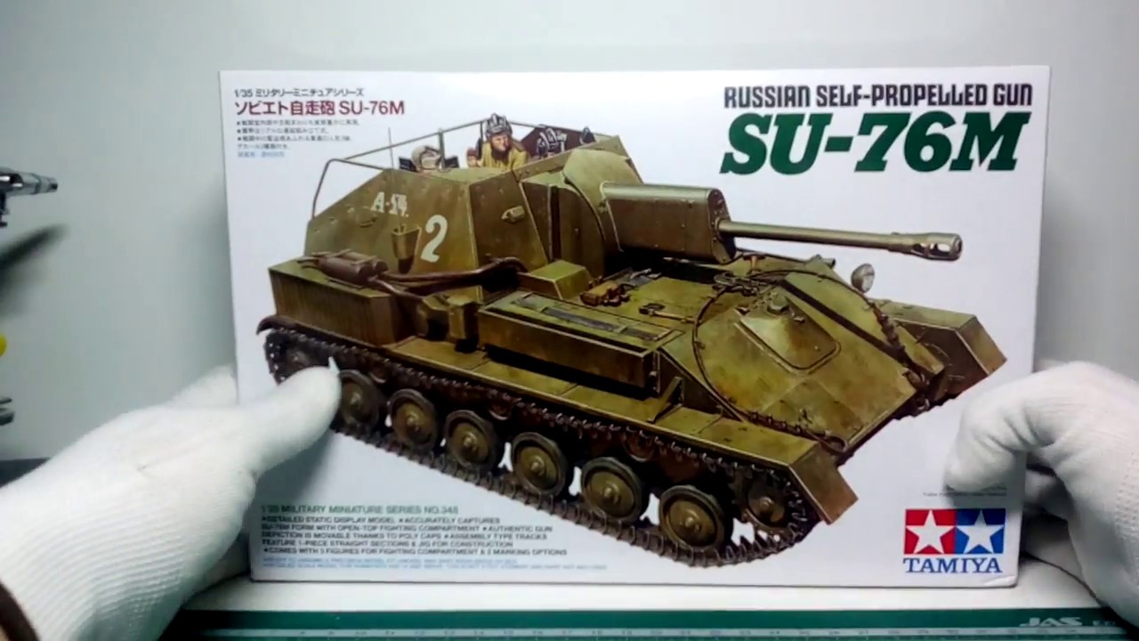 Обзор Су-76 м Tamiya 35348 - YouTube
