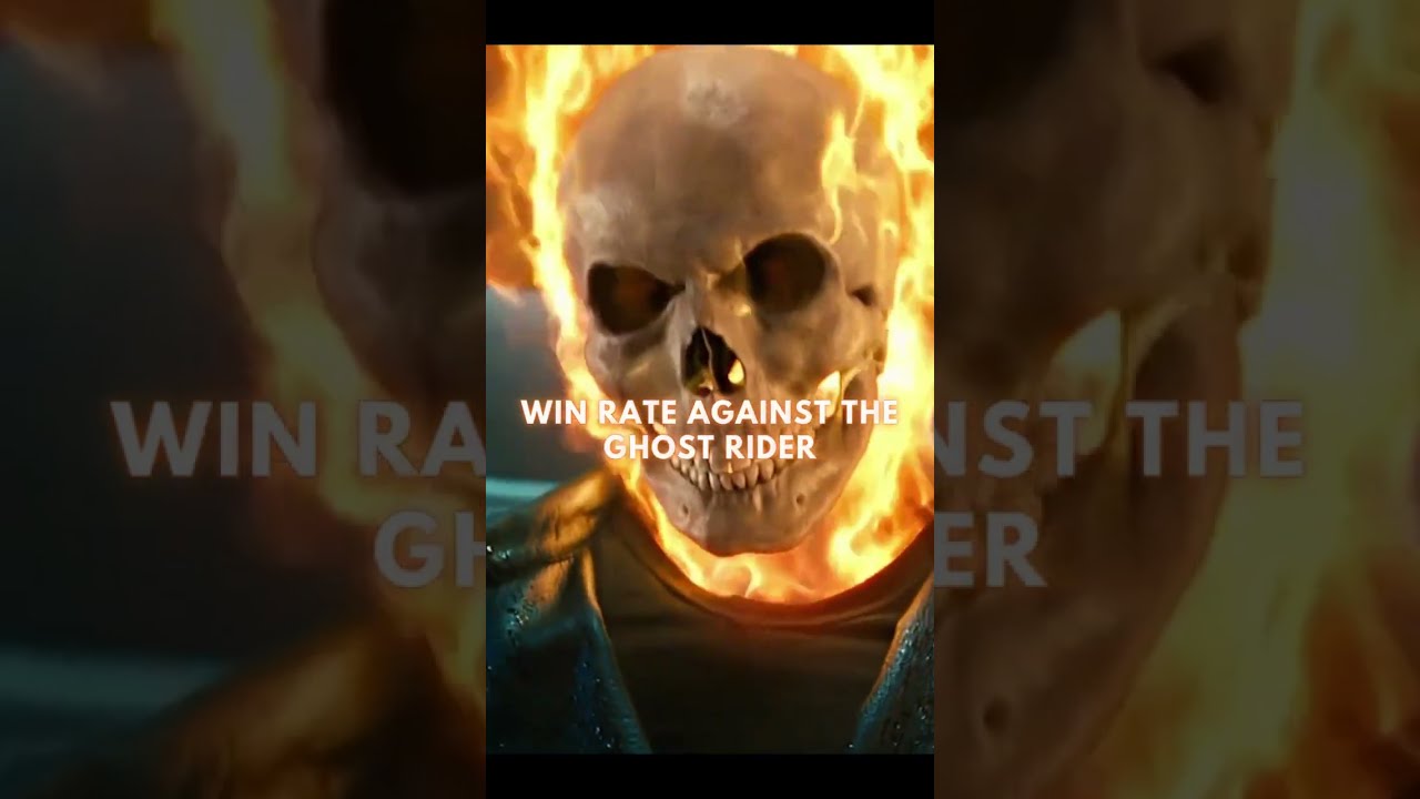 WIN RATE against the GHOST RIDER! #marvel #mcu #dc #comics #ghostrider #thor #ironman #shorts ...