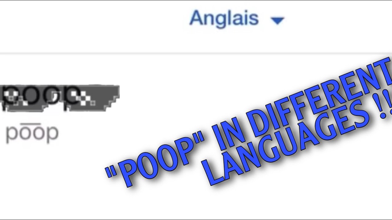 « POOP » in different language - YouTube