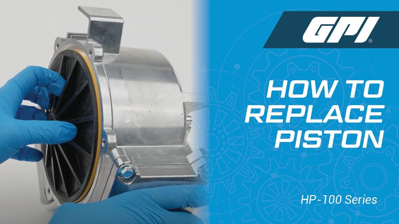 GPI HP-100 Series | How to Replace Piston - YouTube