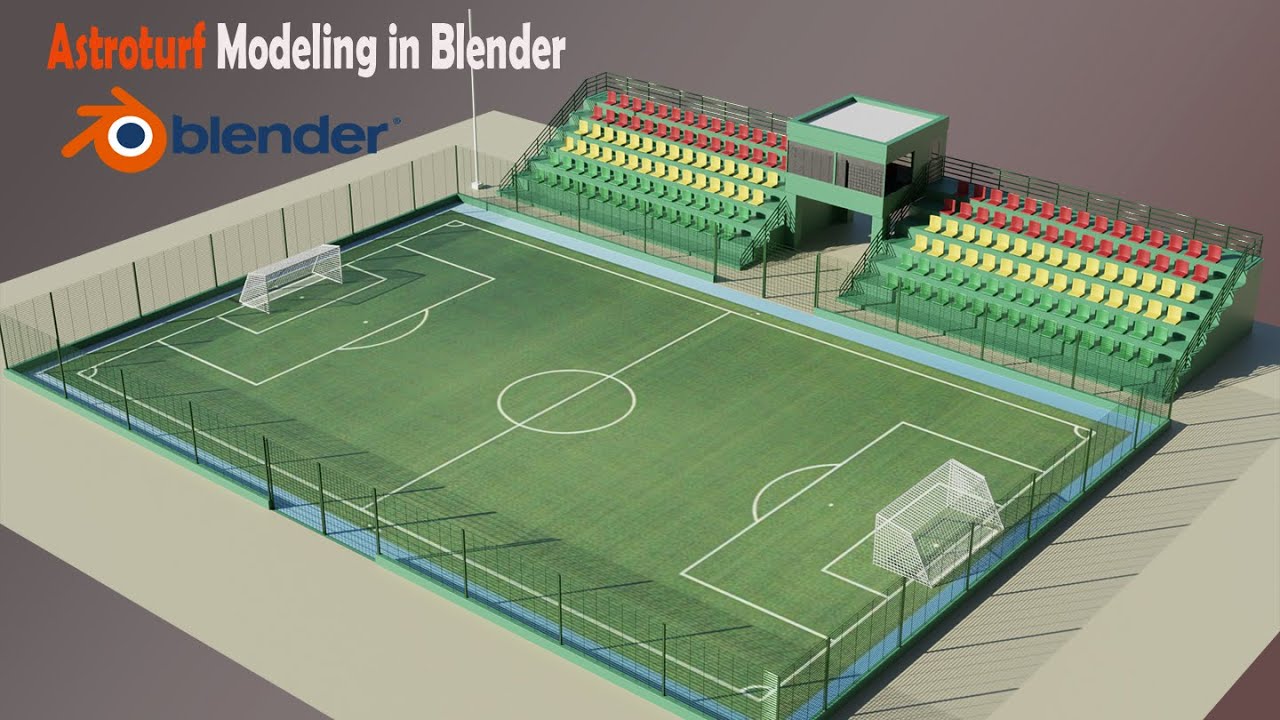 Astro Turf Modeling in #Blender - YouTube
