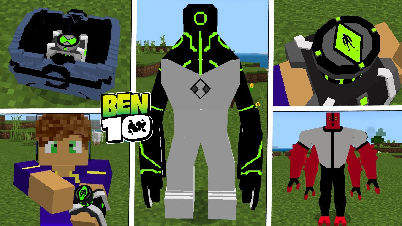 TOP 3!! MELHORES ADDON DO BEN 10 CLÁSSICO PARA MINECRAFT PE! - YouTube