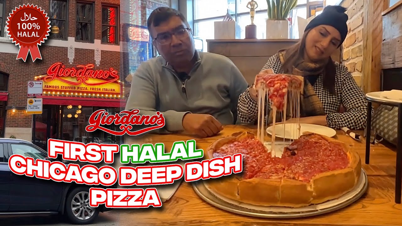 Trying Chicago HALAL Deep Dish Pizza🍕 | Giordano's Review-Best Pizza ...
