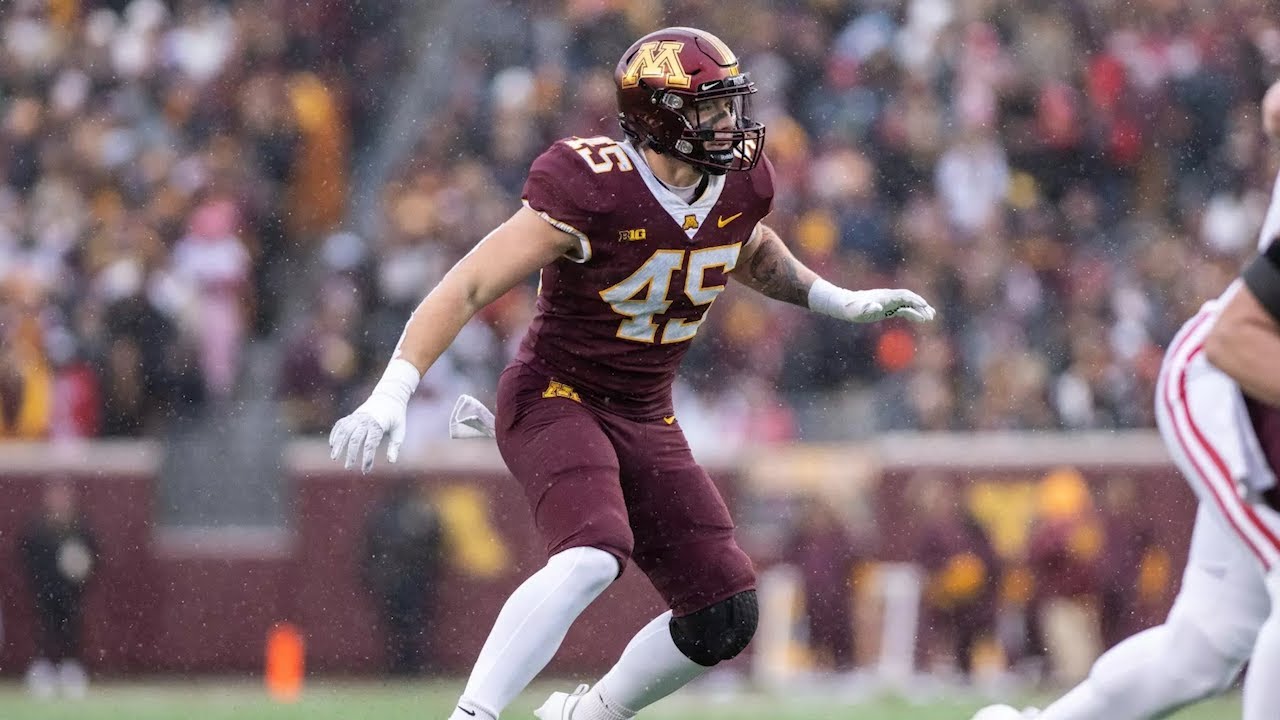 Cody Lindenberg Minnesota Football Career Highlights - YouTube