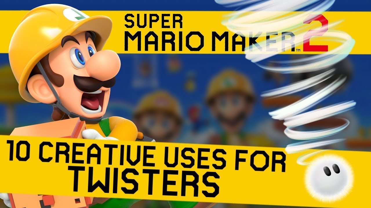10 CREATIVE WAYS to use TWISTERS in Super Mario Maker 2 - YouTube