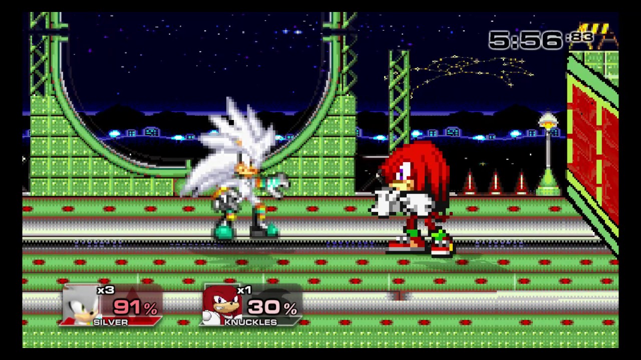 SSF2 Mods#5 Blaze/Silver Vs Knuckles - YouTube