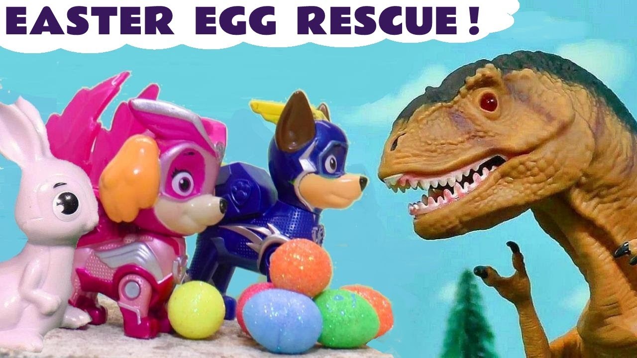 Dinosaur Egg Hunt Rescue Story - YouTube