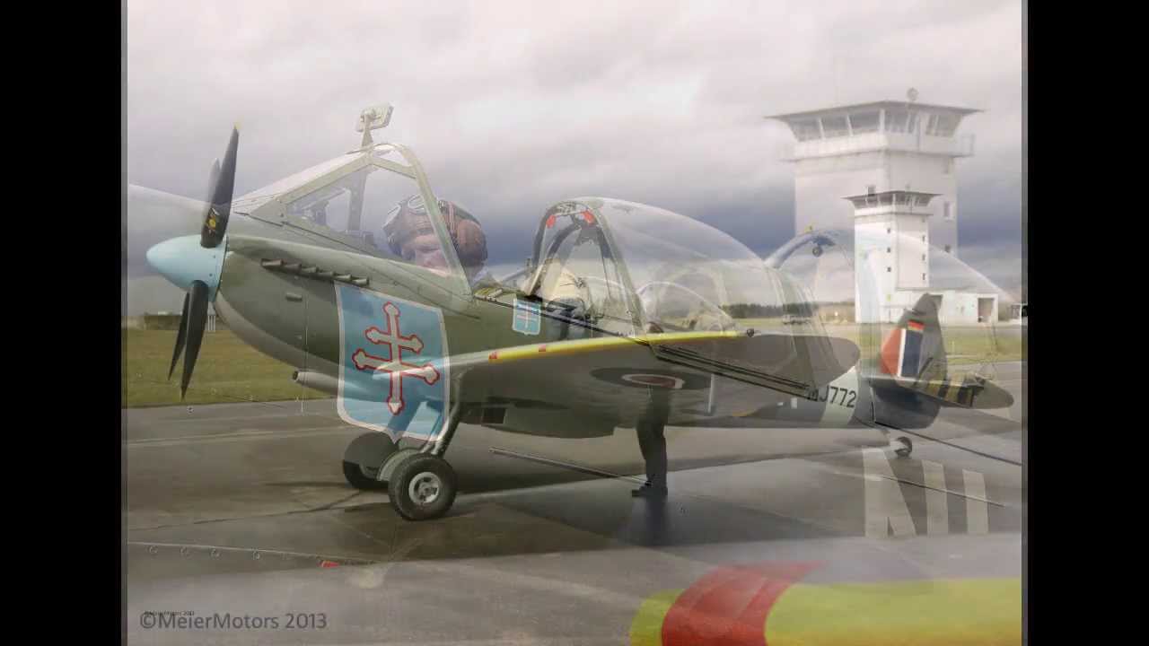Spitfire MJ772 first flight after repair - YouTube