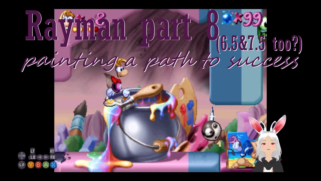 Bunanja plays Retro: Rayman (ps1) part 8 - Painting a path to success ...