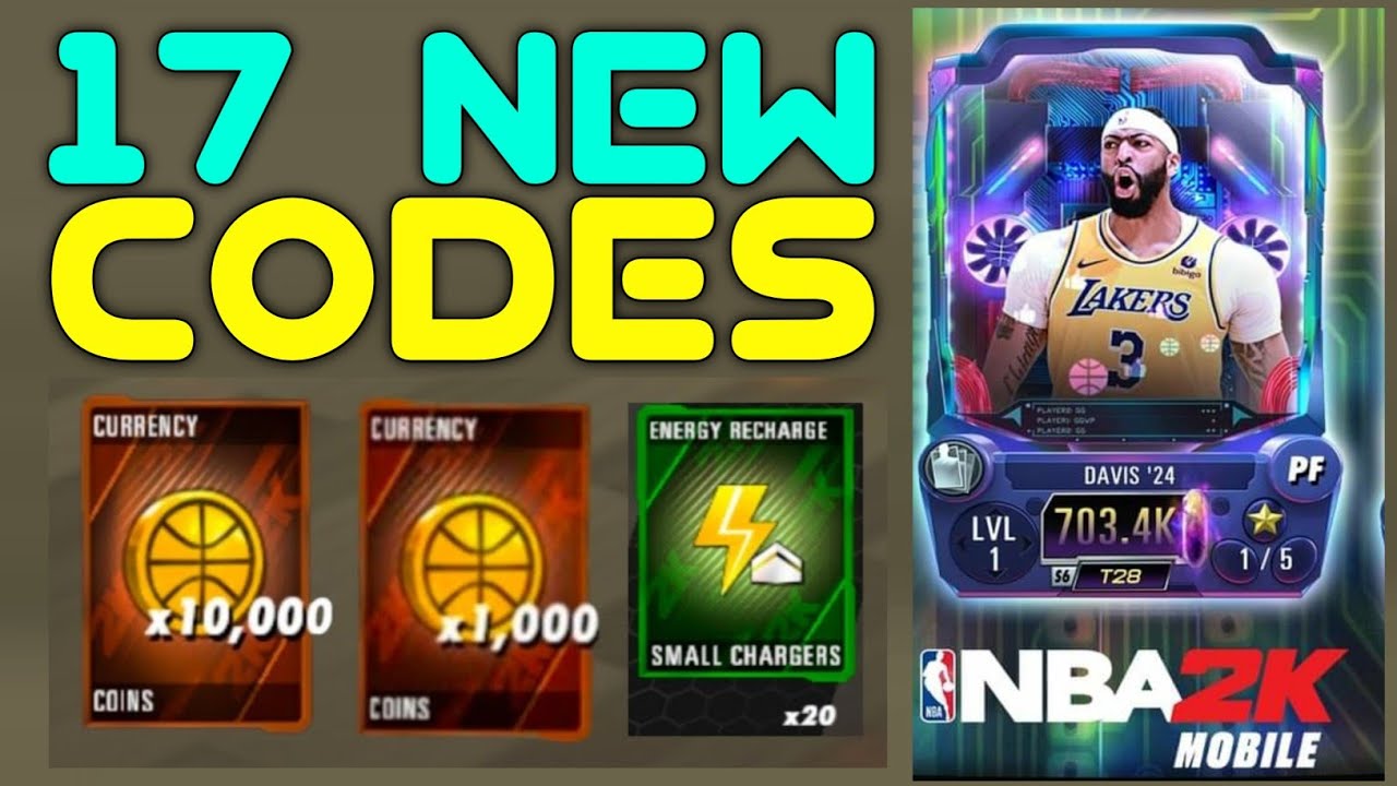 17 NEW CODES ️NBA 2K MOBILE CODES 2024 | NBA 2K MOBILE REDEEM CODES ...
