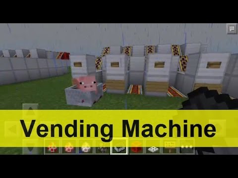 VENDING MACHINE | Minecraft PE Redstone Tutorial { Minecraft Pocket Edition } - YouTube