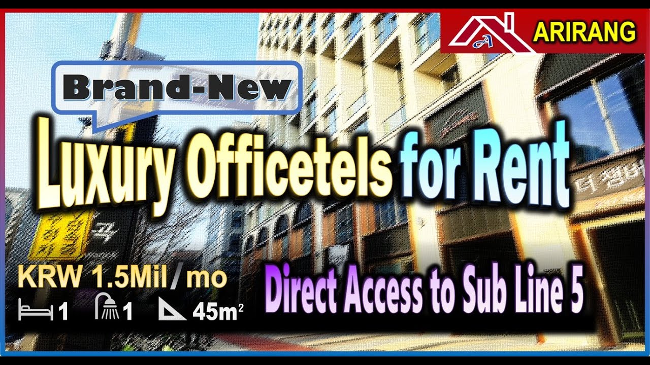 [Seoul Officetel for Rent] Brandnew deluxe officetel in Seoul - Modern ...