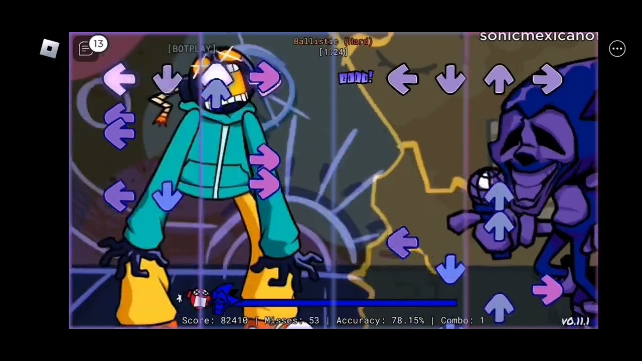 FNF Ballistic cover Majin sonic - YouTube