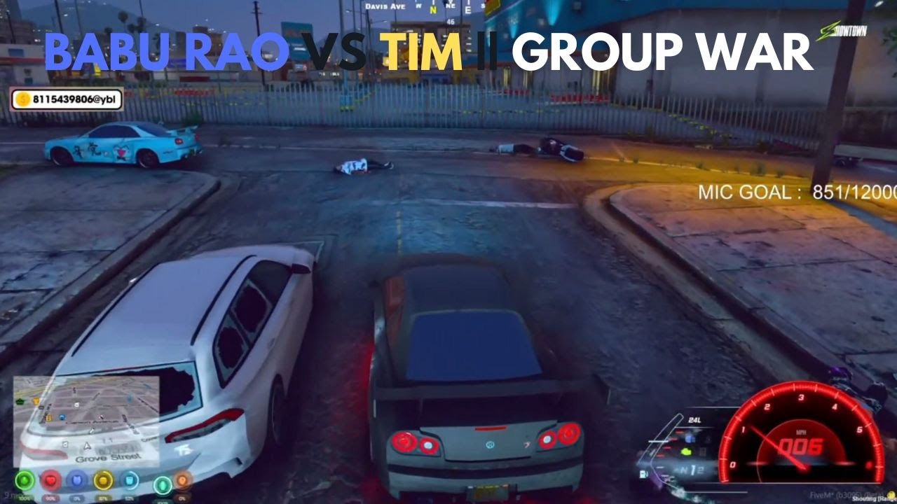 BABU RAO VS TIM GROUP WAR SHOWTOWN RP #lettheshowbegin #showtown #gtarp ...