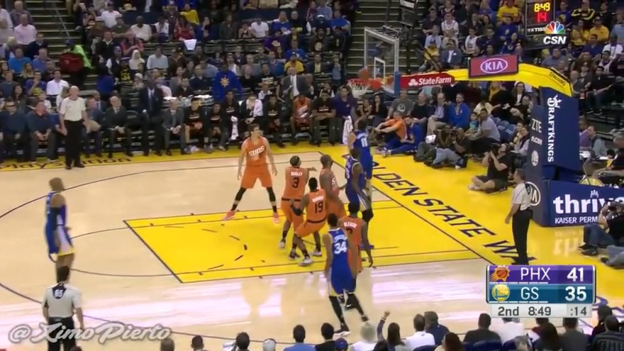 Warriors offense 2016-17: cuts. - YouTube