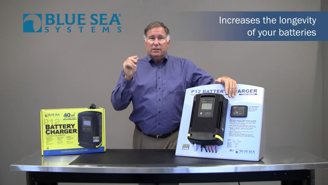 Blue Sea Systems P12 Battery Charger - YouTube