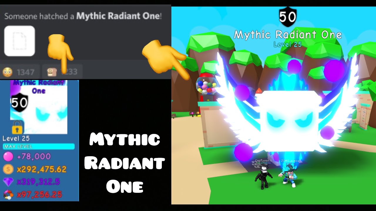SHOWCASING THE NEW MYTHIC SECRET PET (mythic radiant one) | Bubble gum ...