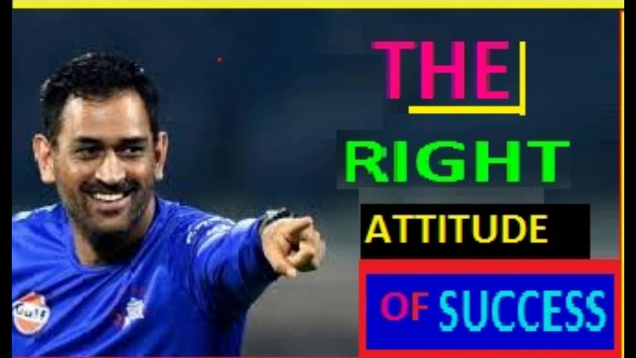 The right attitude of success MS DHONI ft. Sapna® - YouTube