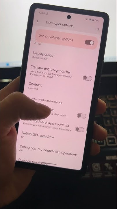Transparent Navigation Bar in Android 14 - YouTube
