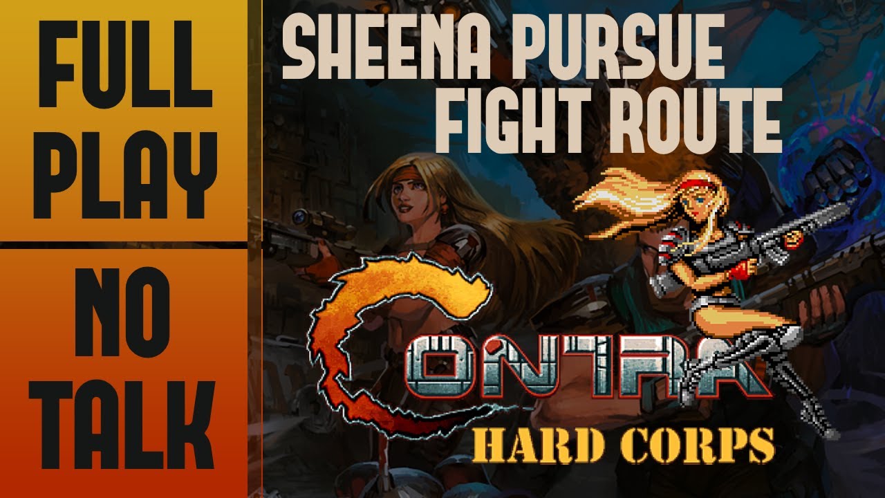 What a femme fatale! | Contra Hard Corps (Sheena Pursue - Fight route ...