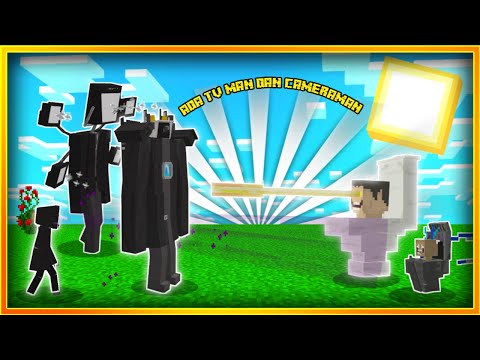 Ada TV MAN DAN CAMERAMAN TITAN DI MINECRAFT ! Mod Skibidi Toilet Terbaru Dan Lengkap