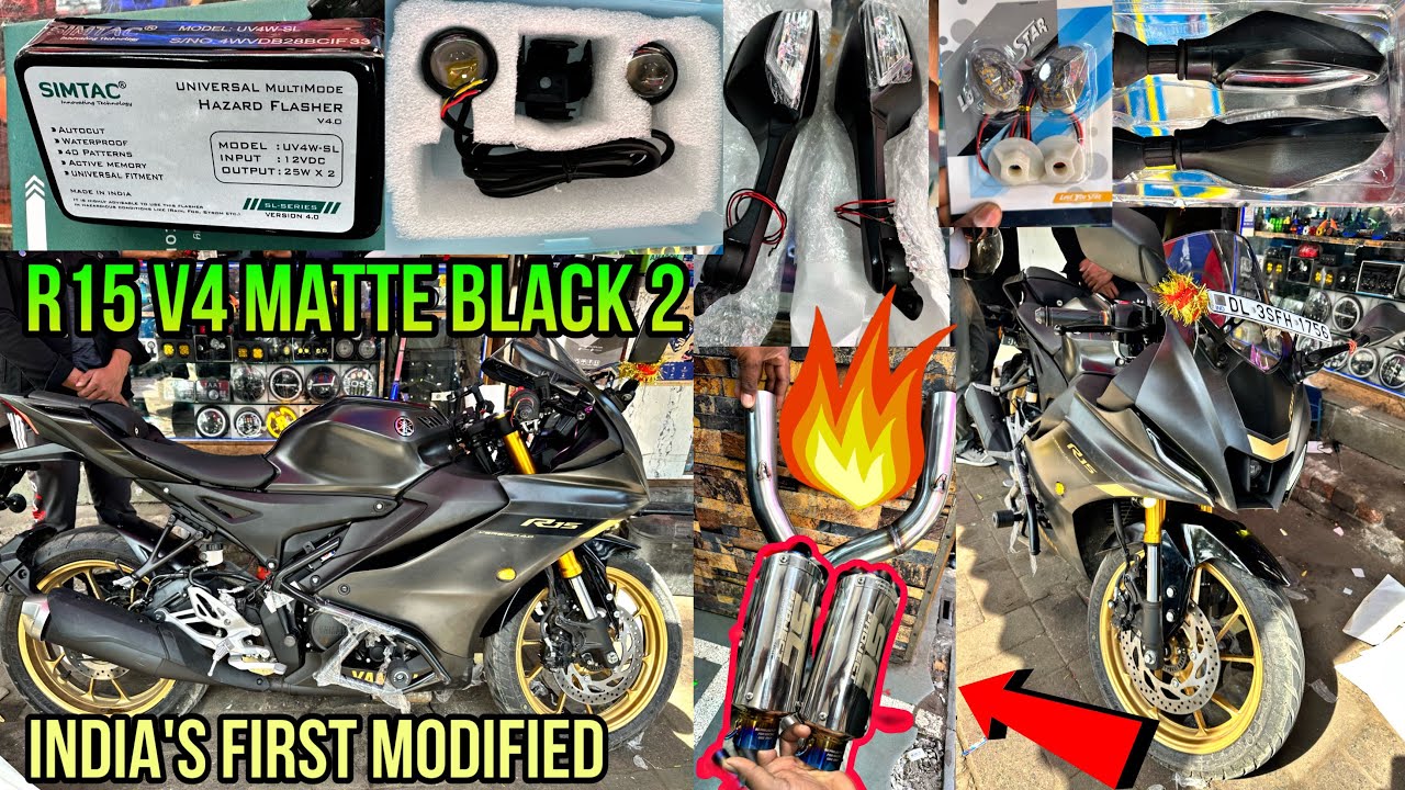 R15 v4 modified New Colour modified | बिल्कुल नई R15 V4 modification ...