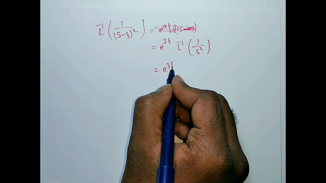Inverse Laplace transform of First shifting in English - YouTube