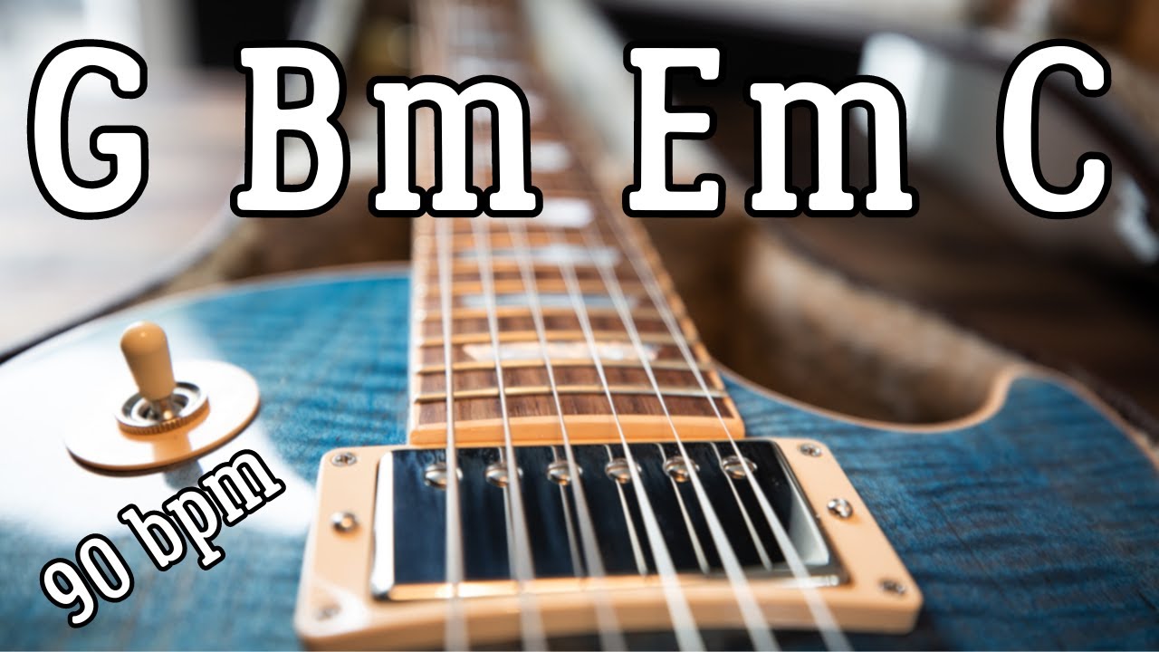 Backing Track G Bm Em C 90 bpm jam track - YouTube