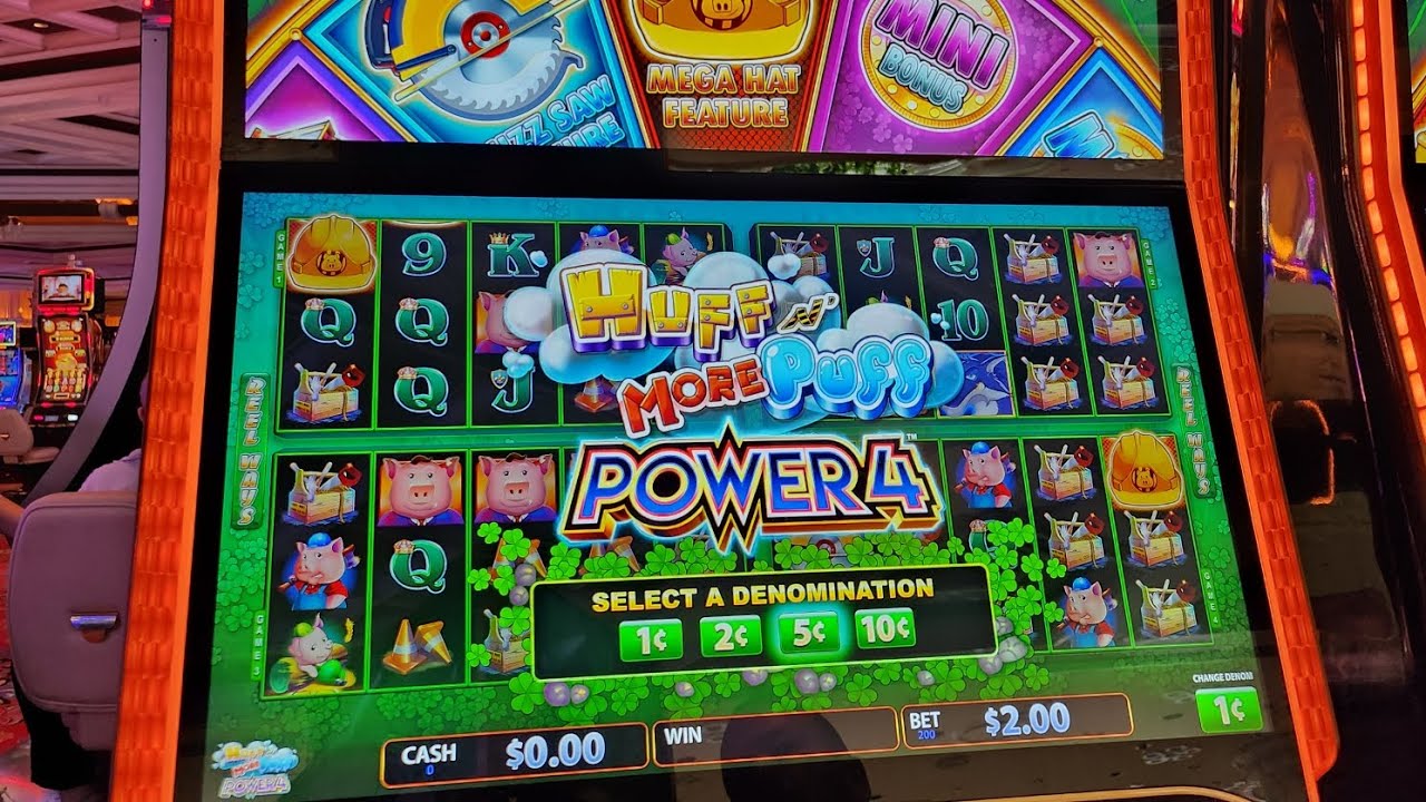 Brand new Huff n more Puff Power4 slot machine is my new fav! - YouTube