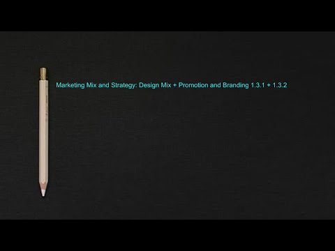 Marketing Mix and Strategy: Design Mix + Promotion and Branding [1.3.1 ...