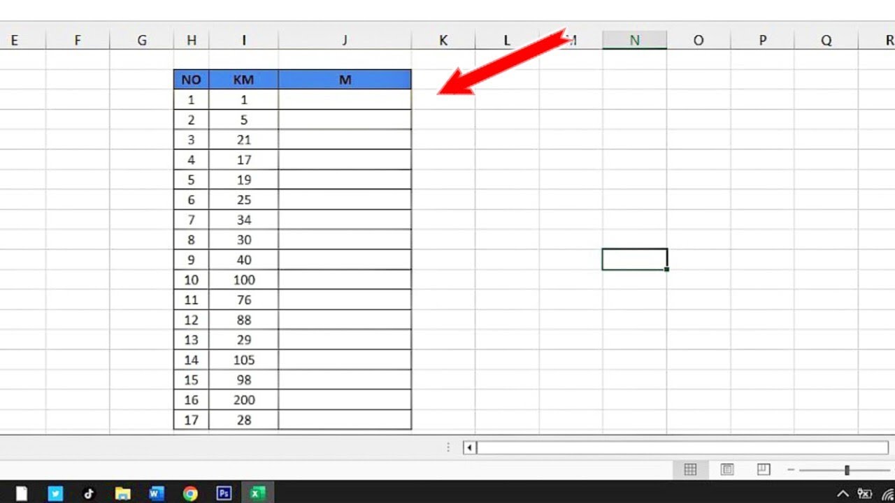 CARA MENGHITUNG KILOMETER (KM) KE METER (M) DI EXCEL‼️ - YouTube
