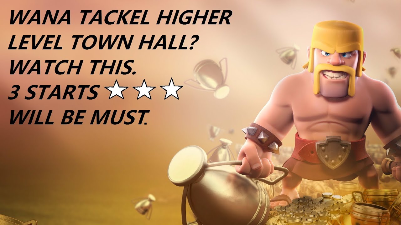 How to clear higher Town hall by lower Town hall base - YouTube