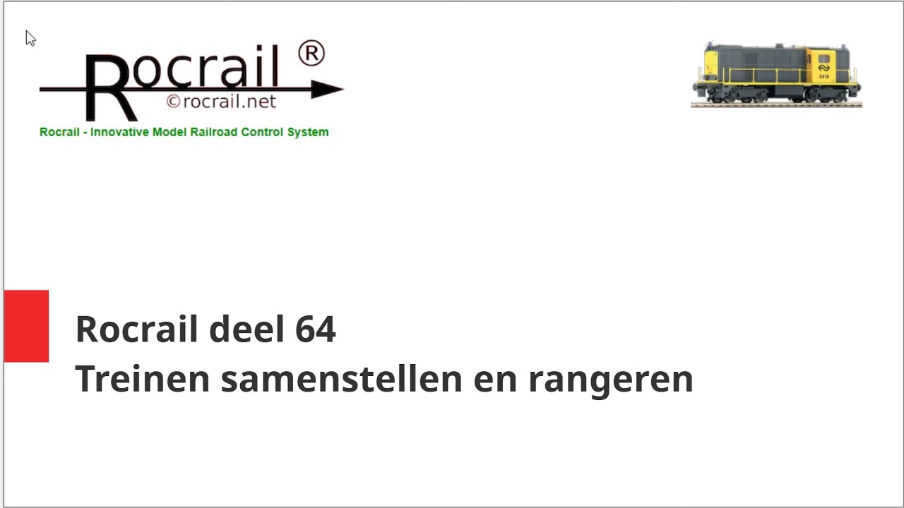 Rocrail deel 64: Treinen samenstellen en rangeren om locomotieven te verwisselen - YouTube