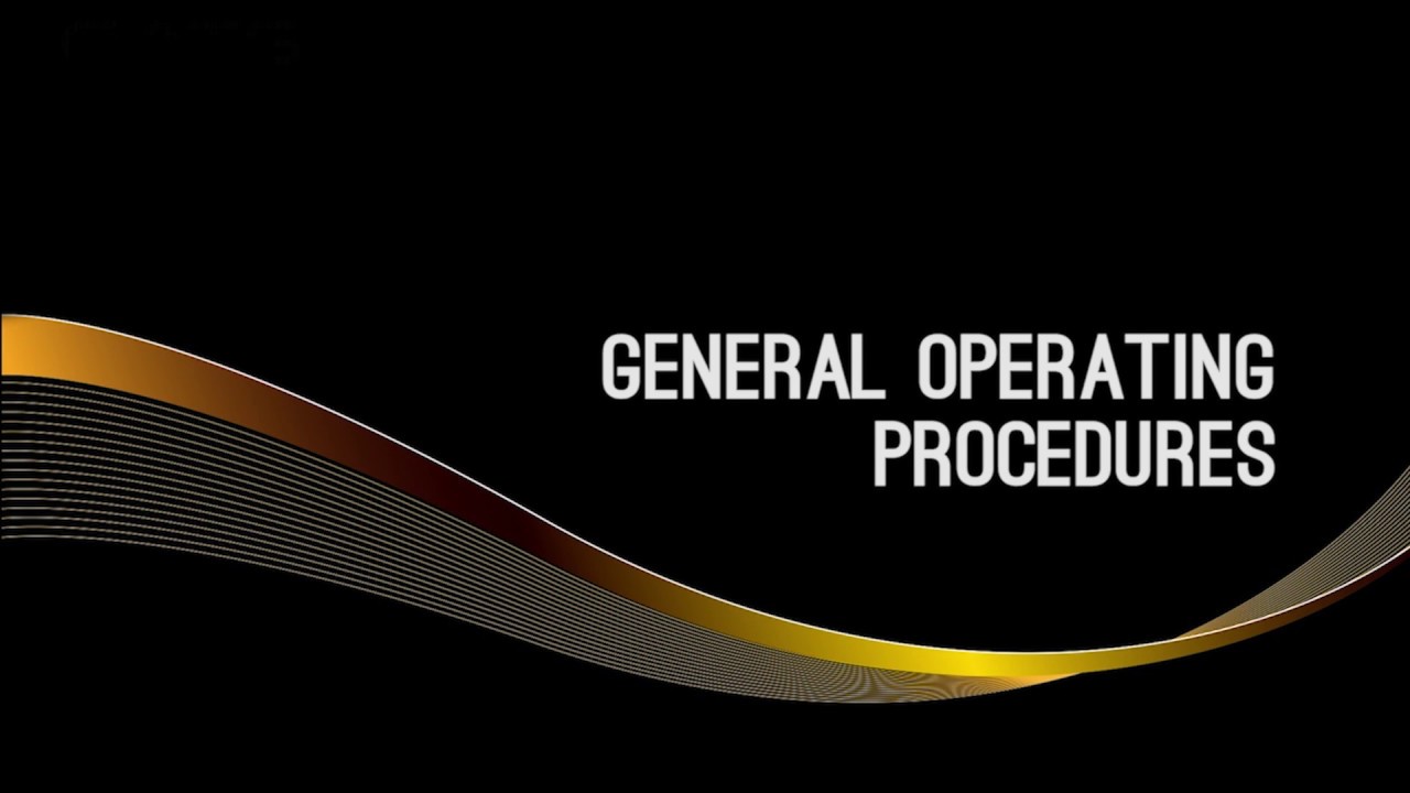 6 - General Operating Procedures - YouTube