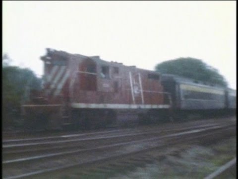 CNJ GP40P's & GP7's in action. Plus, NJT RDC's, PC E8 E-7 on commuter runs in 1977... - YouTube