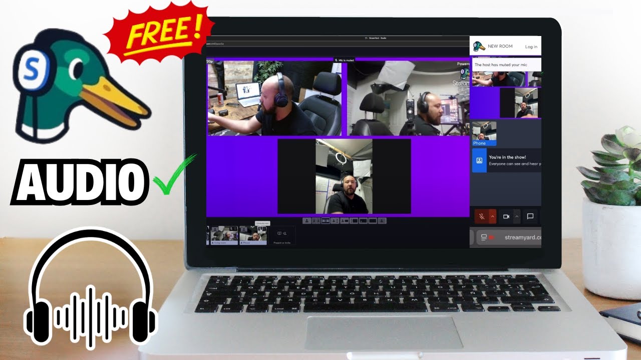 How To Use Streamyard for FREE for Podcasts and Get Perfect Crisp Audio ...