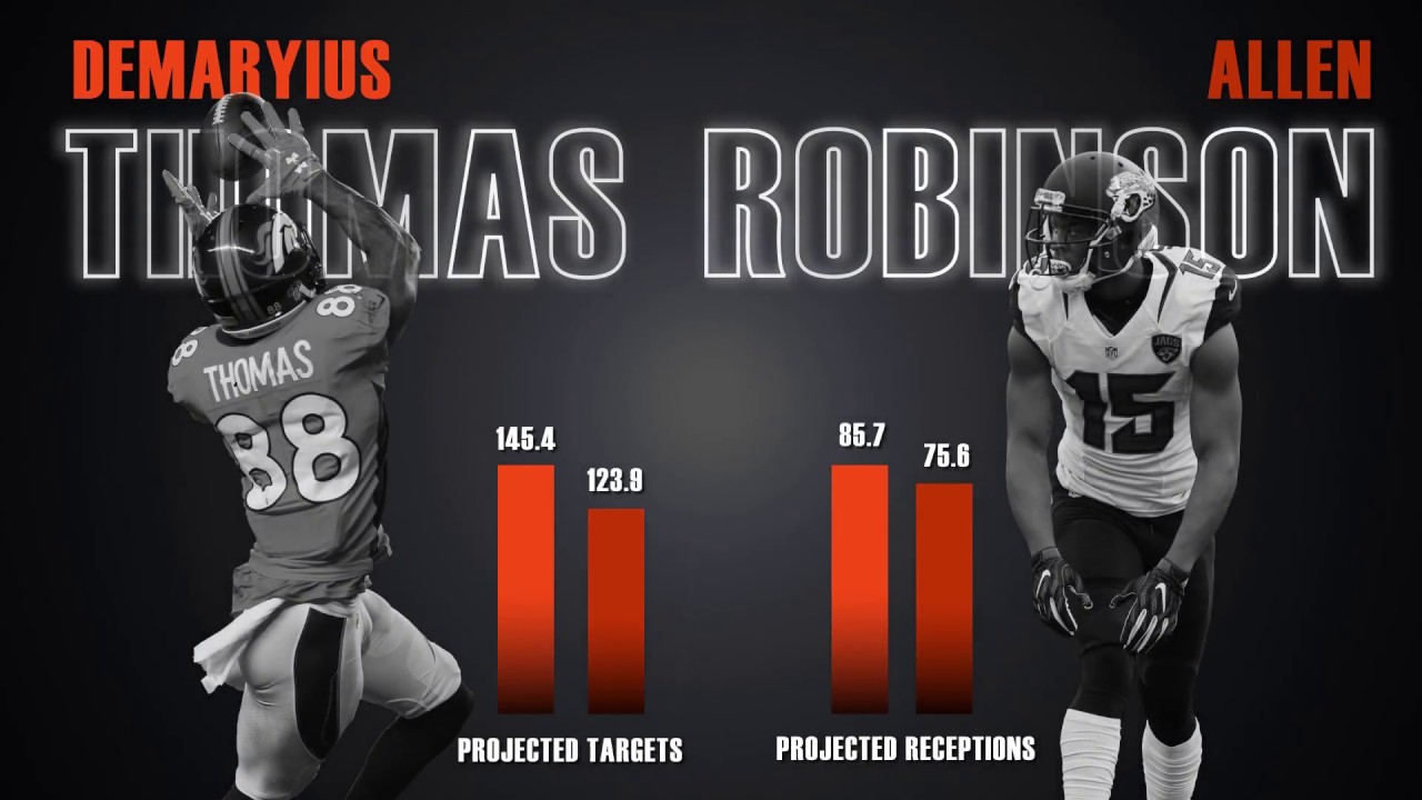 Demaryius Thomas vs Allen Robinson Fantasy Comparison - YouTube