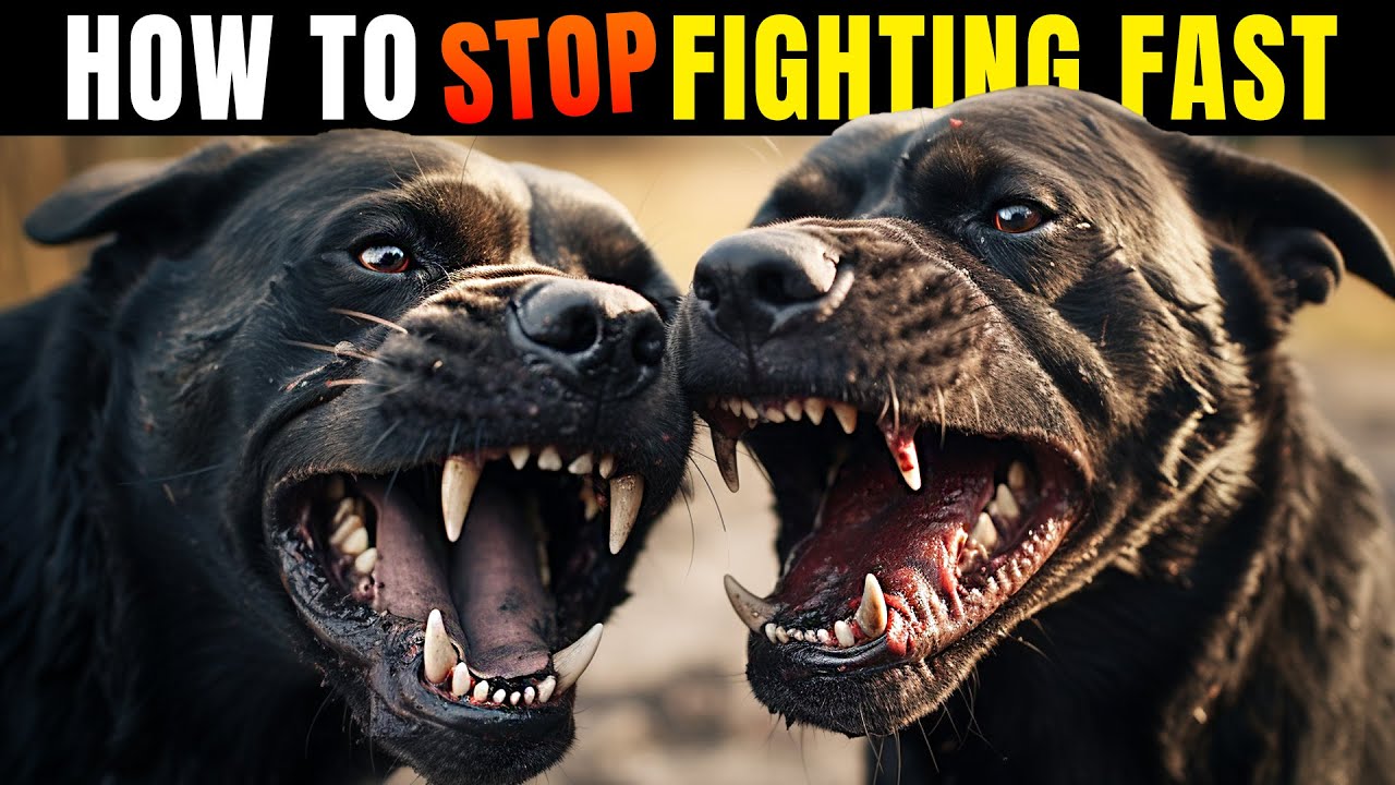 How to Stop Dog Fighting Fast #dog #fight #dogtraining - YouTube