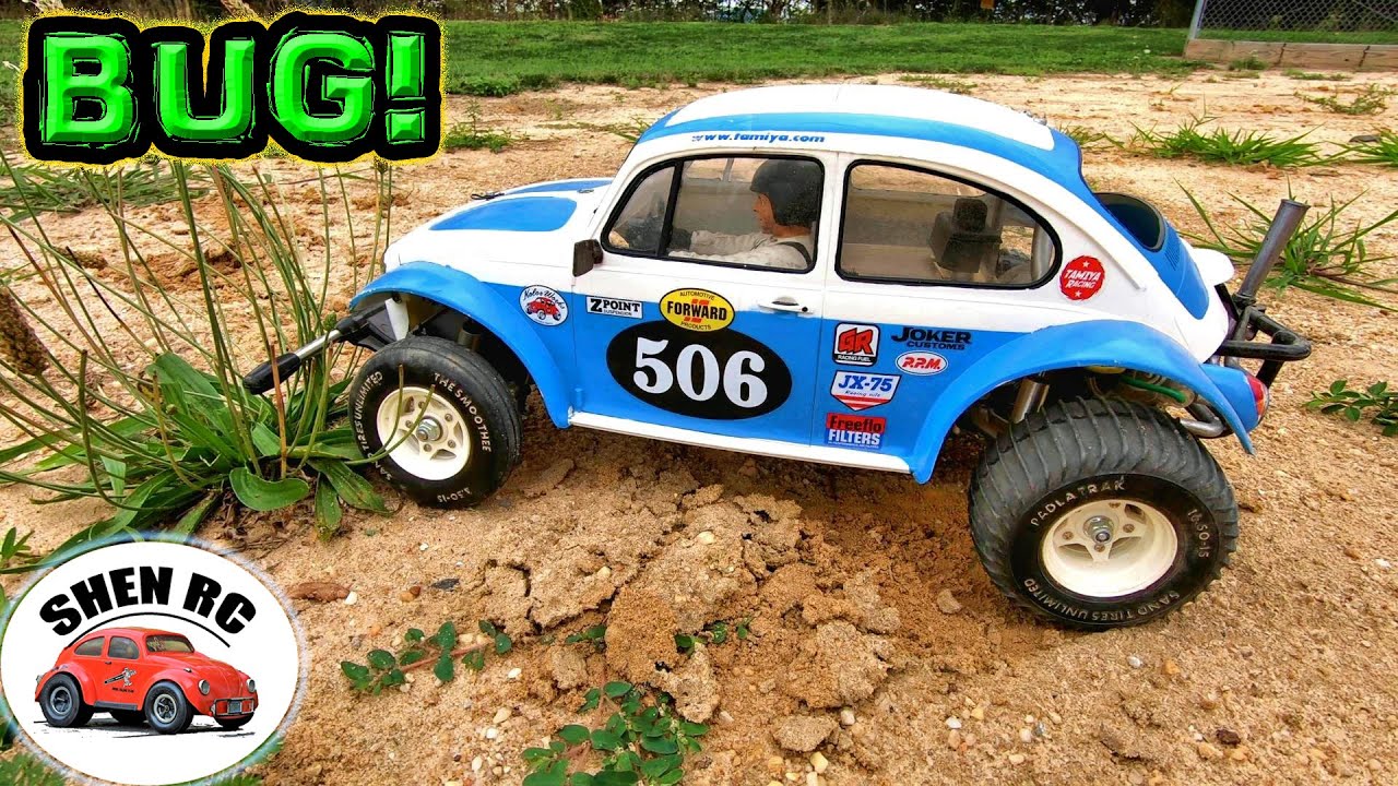 Tamiya sand scorcher VW BUG test run - YouTube